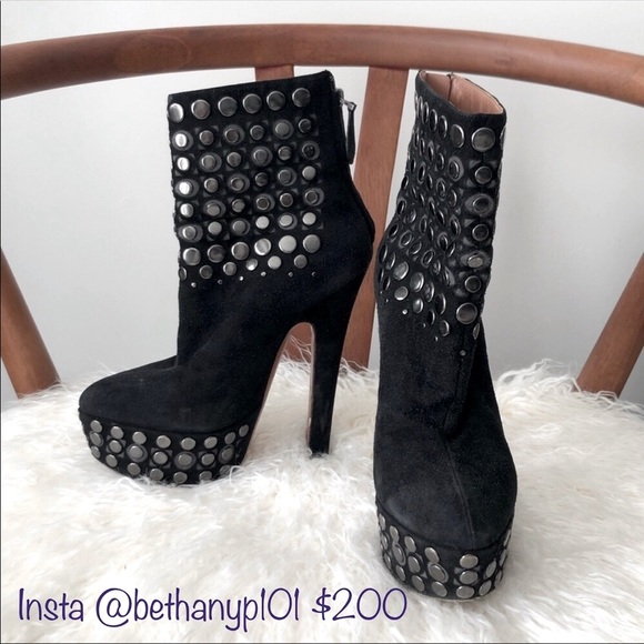 Alaia | Shoes | Alaia Stud Platform Booties 365 | Poshmark